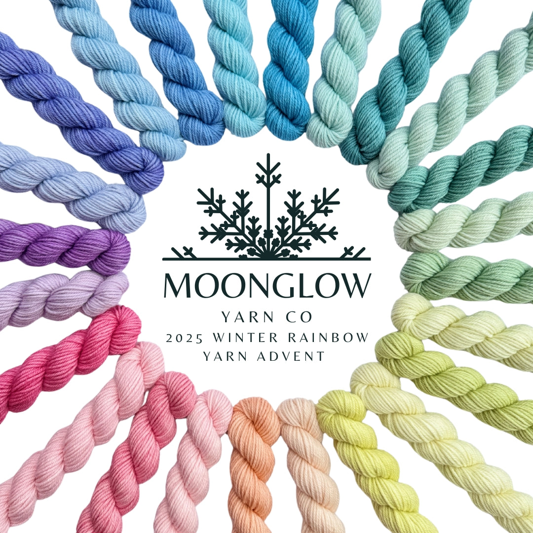 Merino Nylon DK Moonglow Winter Rainbow Yarn Advent 2025-Ready to Ship ...
