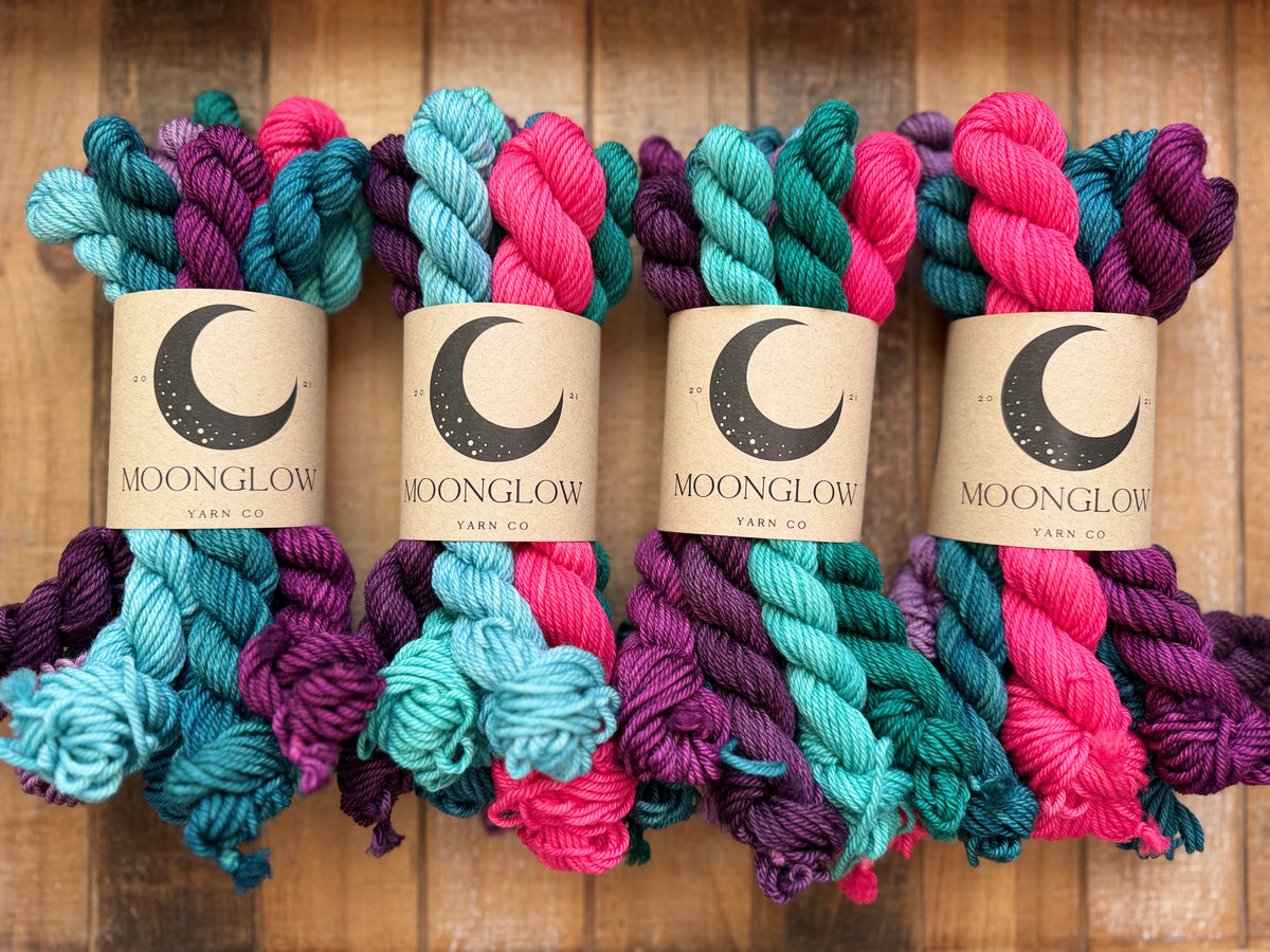 Merino Nylon DK 100 gram Mini Skein Mystery Bundle-Ready to Ship ...