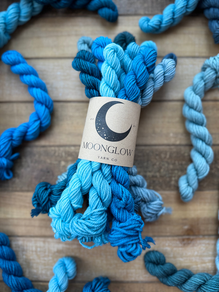 True Blue Mini Skein Bundle Rainbow Club Extras-Ready to Ship ...